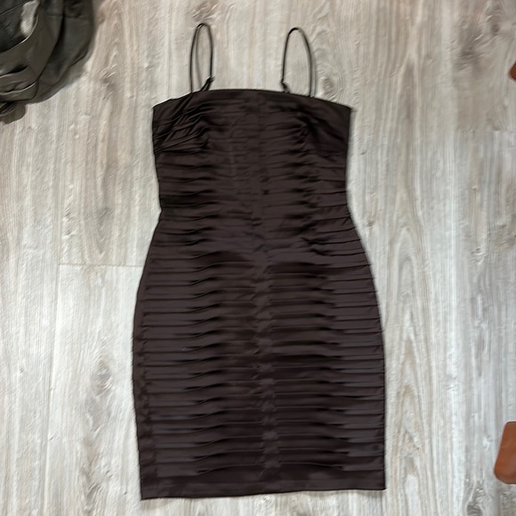 Calvin Klein | Dresses | Dark Brown Modern Can Be Strapless Too Needs ...